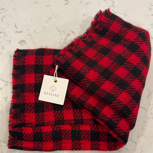 Accessories | Redblack Buffalo Check Scarf | Poshmark